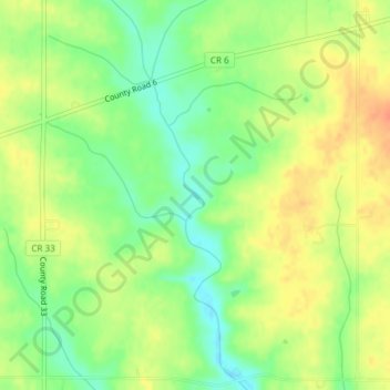 Pine Creek topographic map, elevation, terrain