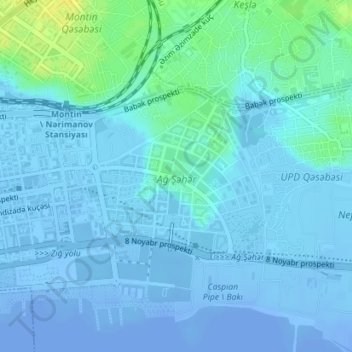 White City topographic map, elevation, terrain